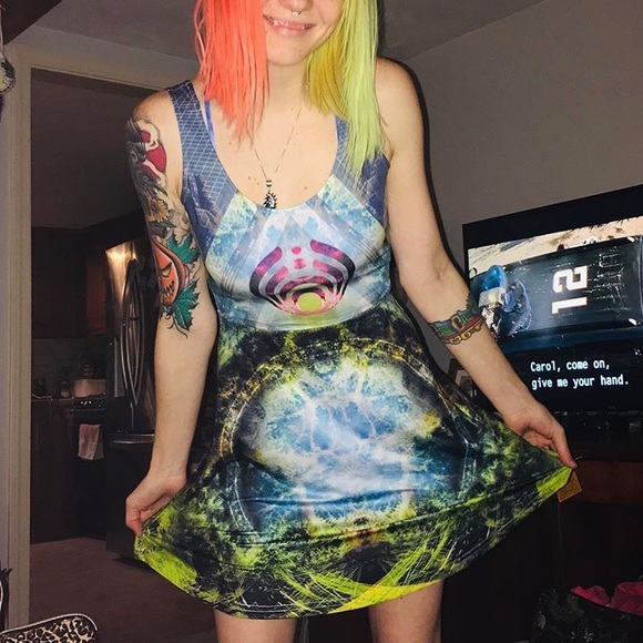 Heady Gear | Dresses | Rare Bassnectar Into The Void Heady Gear Dress ...
